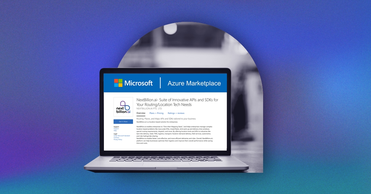 NextBillion.ai Is Now Available on Azure Marketplace